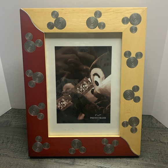 Disney | Accents | Disney Wood Frame 5x7 Photo Picture Souvenir Decor ...